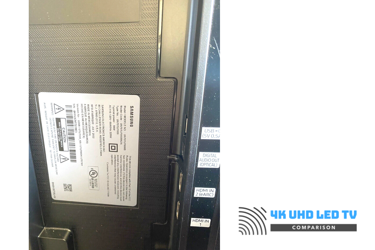 Samsung TU7000 vs TU8000 (UN43TU7000 vs UN50TU8000, UN43TU7000 vs ...